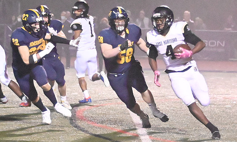 Simsbury finds a way in a 17-14 victory over East Hartford - The ...